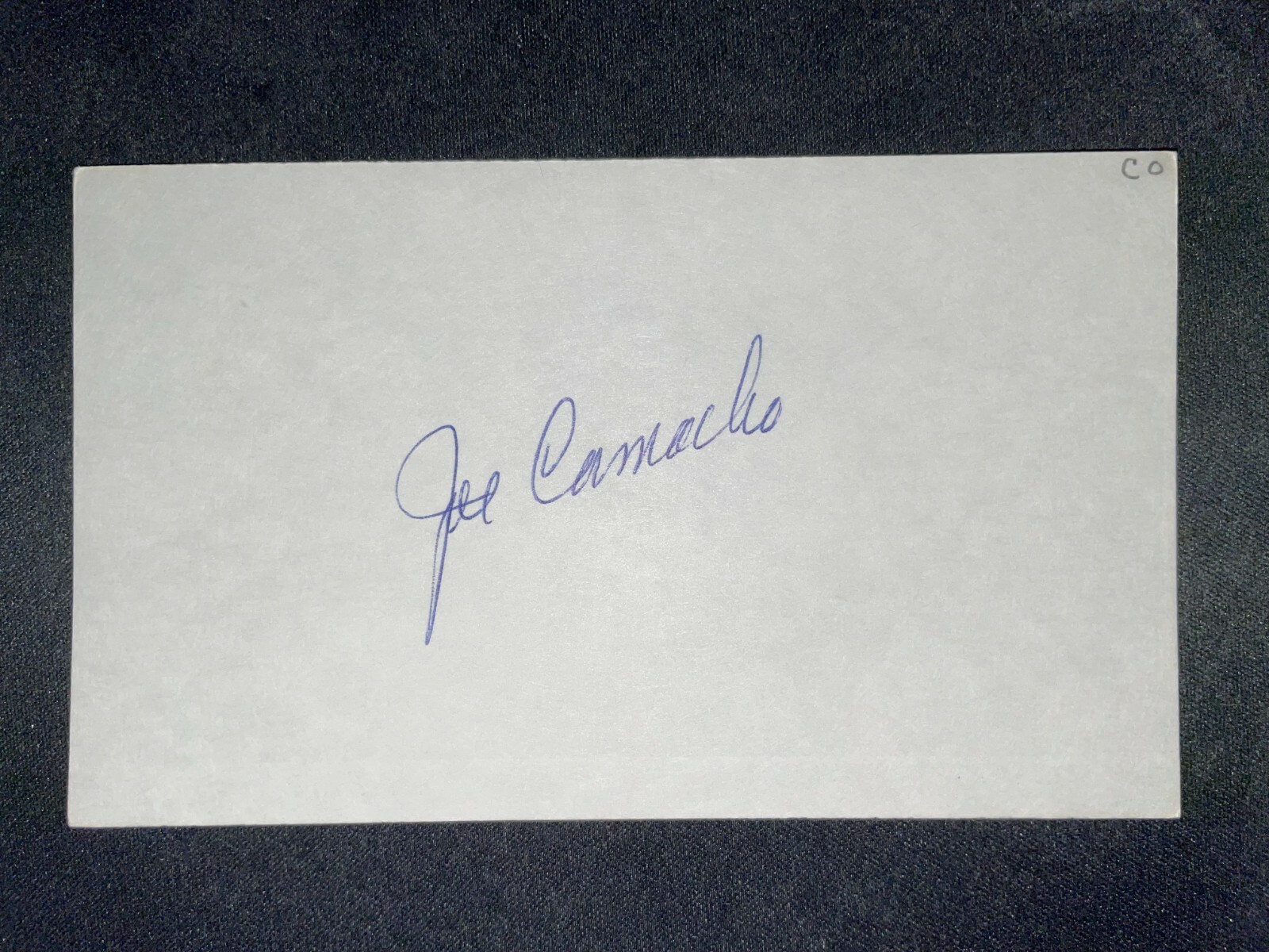 1969 SENATORS: Joe Camacho (Coach), SIGNED 3x5 (JS), D.2018 | eBay