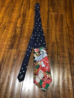 Christmas Santa Clause 100% Silk Tie made by Fashion Neckwear | eBay