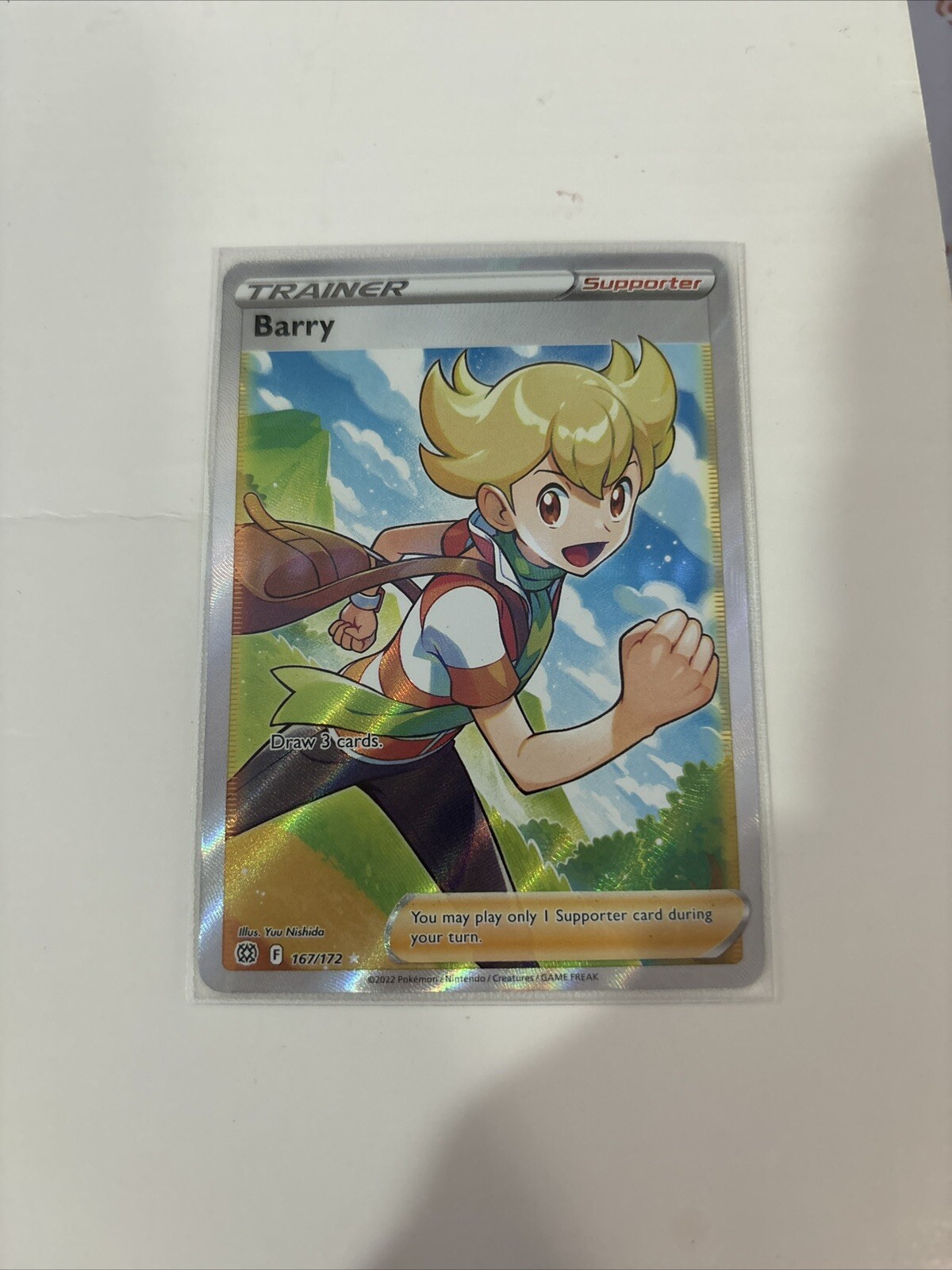 Pokemon TCG Barry 167/172 Brilliant Stars Full Art Trainer NM/Mint | eBay