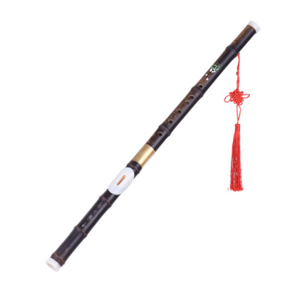 Detchable Natural Black Bamboo Bawu Ba Wu Transverse Flute Pipe in G ...