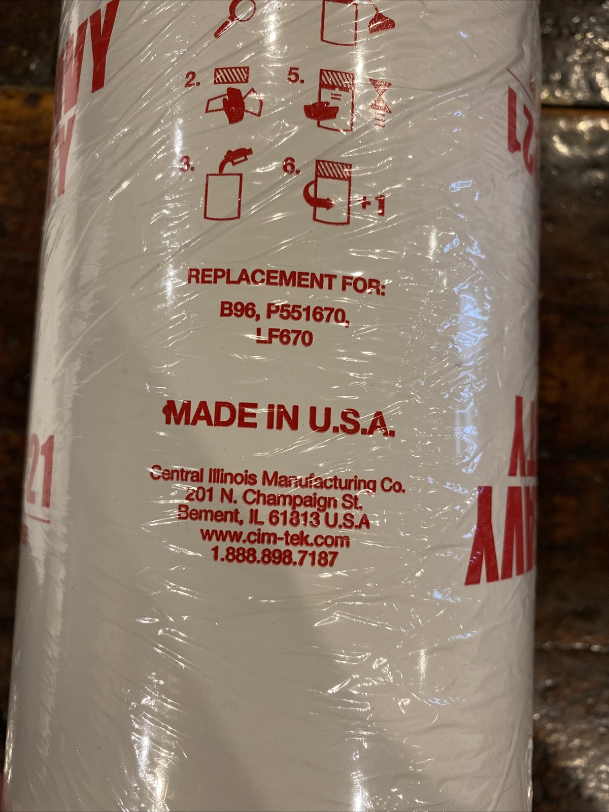 CIM-tek 71221 Oil Filter LF670 B96 P551670 Lfp670 MADE IN USA | eBay