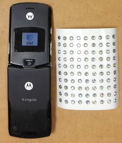 Motorola RAZR / Razor V3 - Black and Silver ( AT&T ) Cellular Flip ...