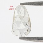 0.52 CT Natural Loose Slice Cut Diamond 8.25 MM Grey Color Slice ...