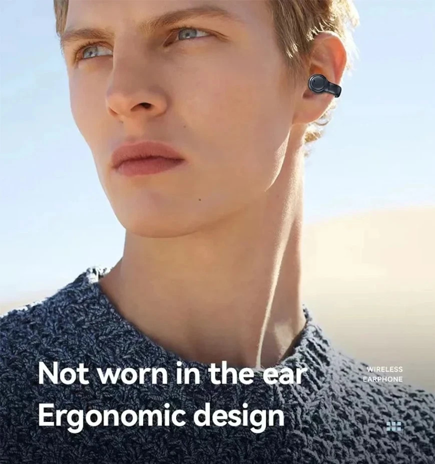 M47 Wireless Earbuds Ear Clips Bluetooth Sport Buds With Charging Case ...