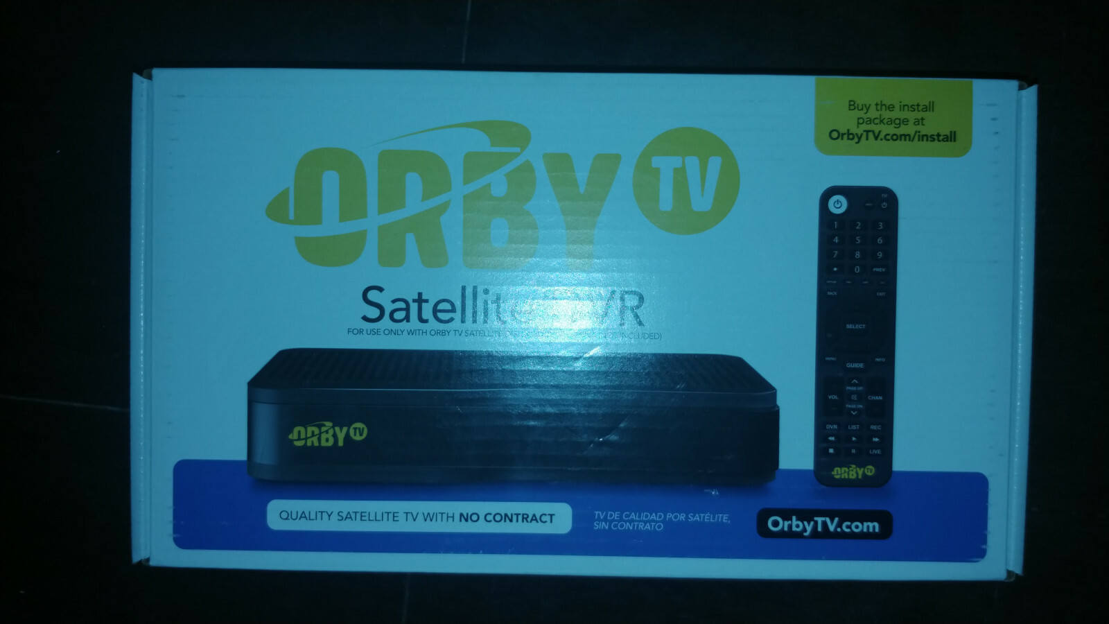 ORBY TV SATELLITE RECEIVER box KSTB2047 DVR KSTB2047 BLACK no contract ...