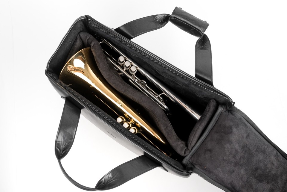 TRUMPET BAG Artificial Leather Case Double/Triple Gig Bag. Trumpet ...