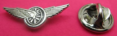 Winged Flying Wheel Pin Badge Cyclist Speed & Freedom Biker | eBay