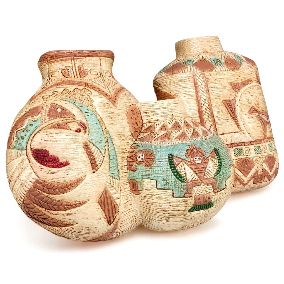 Frankies Designs Native American Adobe Pots Wall Hanging Southwest ...