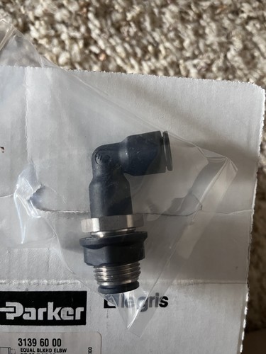 Parker 3139 60 00 Equal Bulkhead Elbow | eBay Australia
