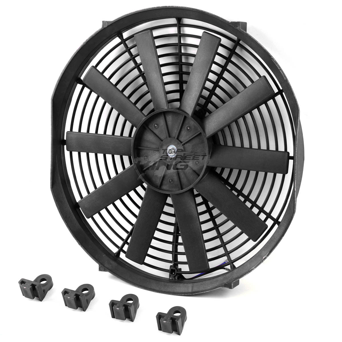 14" High Performance 12V Electric Slim Radiator Cooling Fan w/Mounting ...