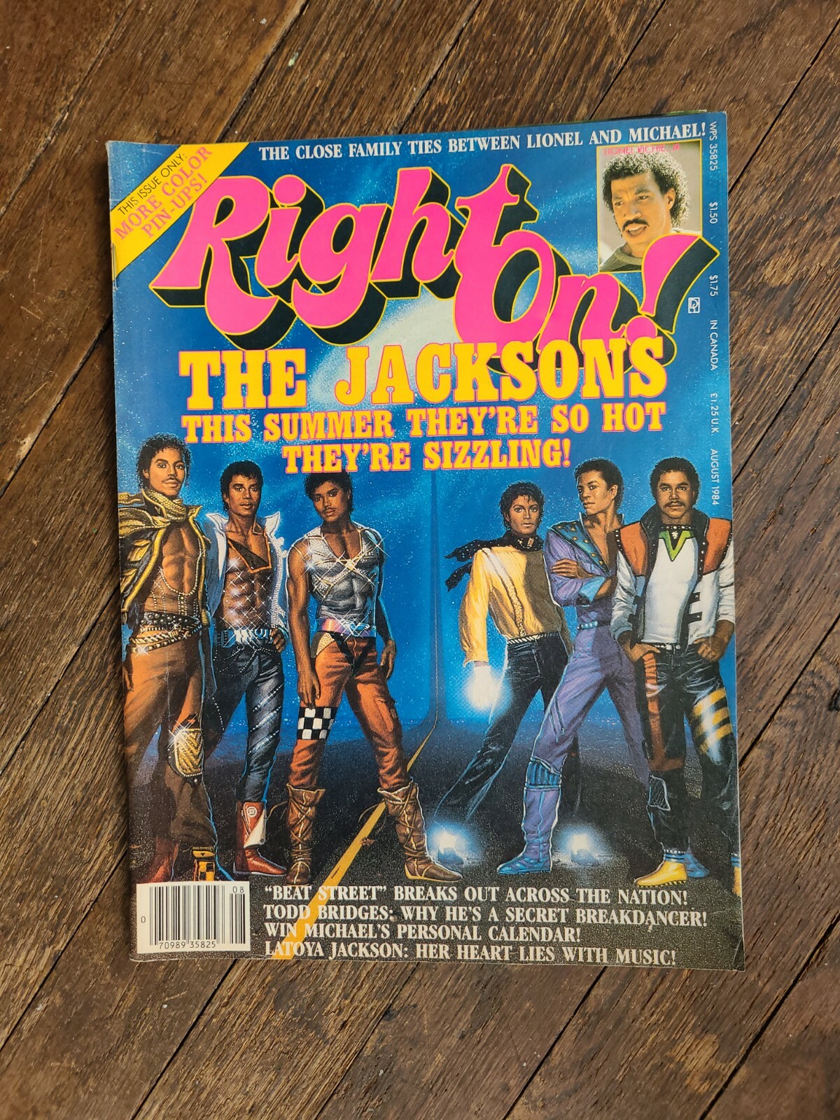 Vintage Right On Magazine (Collector's Alert) Featuring The Jacksons ...