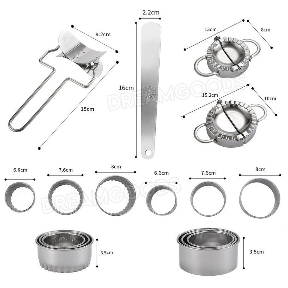 10-20X Dumpling Maker Stainless Steel Dough Press Pie Ravioli Making ...