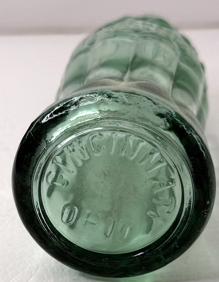 Coca-Cola Green Contour Soda Bottle 6 FL OZ Pat. D-105529 Cincinnati OH ...