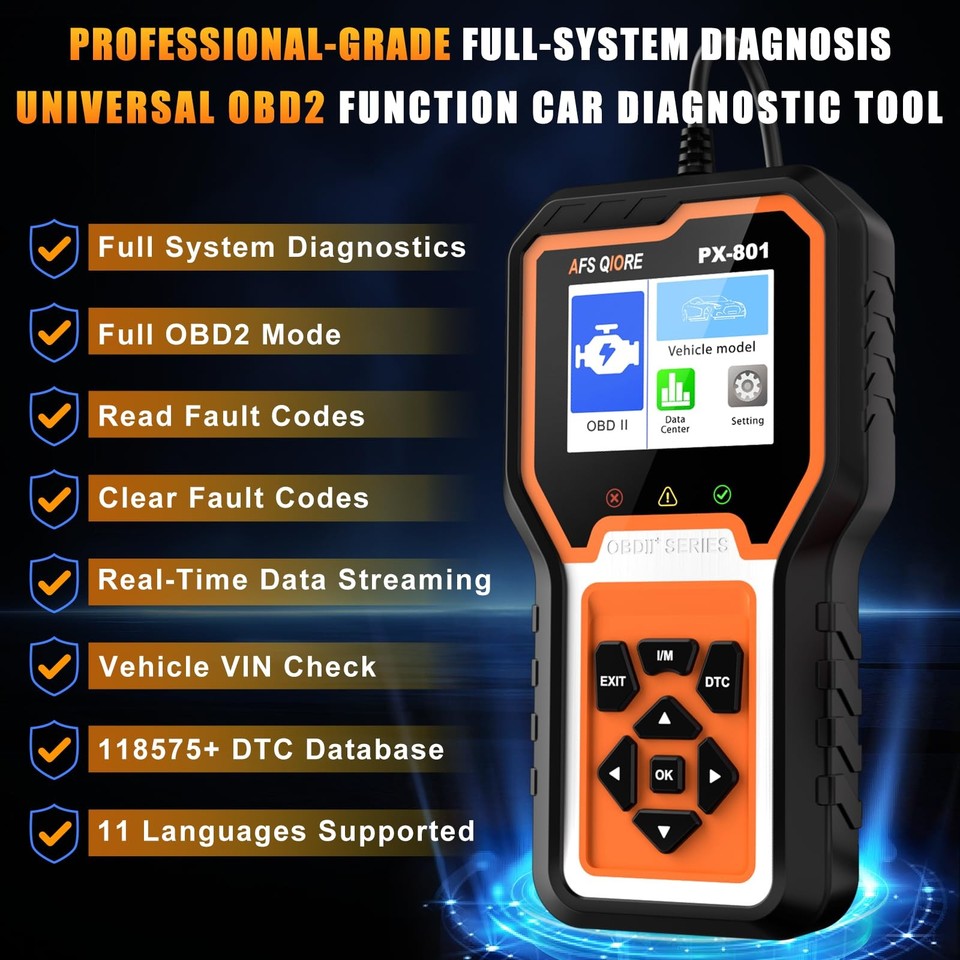 OBD2 Scanner Car Code Reader for Nissan Toyota Honda Ford Hyundai Kia ...