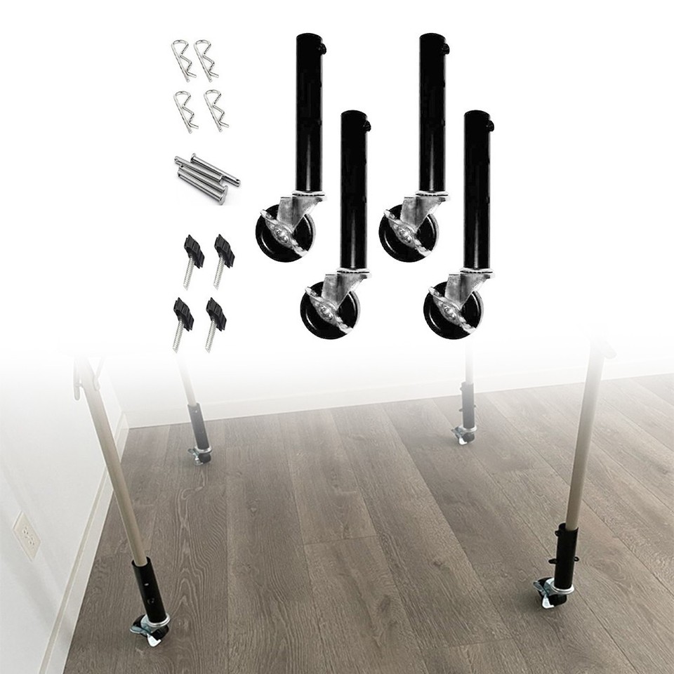Heavy Duty Table Leg Extender with Wheels for Folding and Straight ...