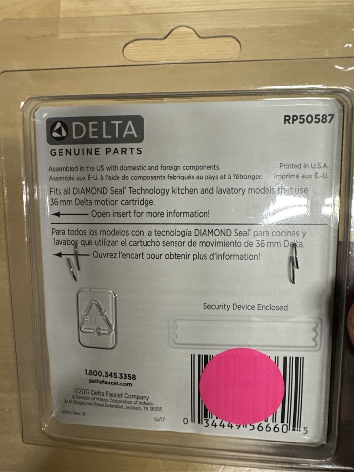 New Sealed Delta Faucet Cartridge RP50587 | eBay
