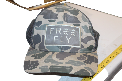Free Fly Wave Snapback with Logo - Cotton and Mesh Hat Medium, Camo ...