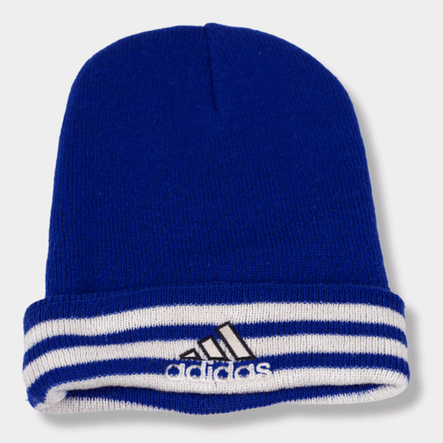 Vintage Odense BK Adidas Beanie Hat Logo Unisex Blue 90's Y2K | eBay