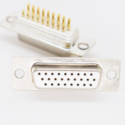 1pc Gold Pin 26pin 3 Row D-Sub Female Socket Solder Chassis Connector ...