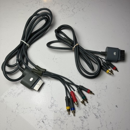 Xbox 360 OEM AV Cables Lot - Composite & Component AV Cables HD RCA | eBay