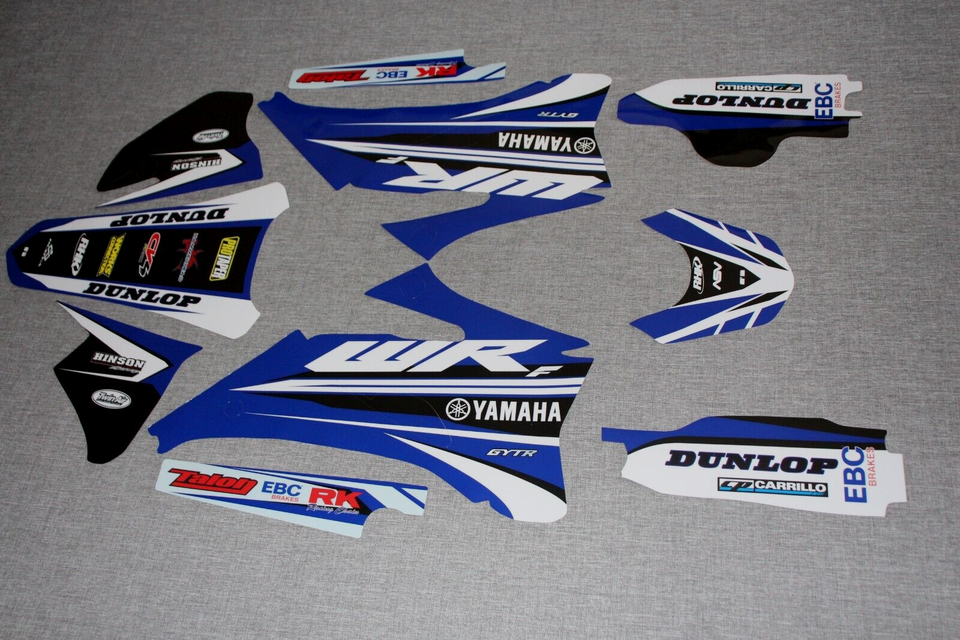 YAMAHA WRF 250 2007-14 & WRF 450 2007-2011 MX GRAPHICS KIT STICKER KIT ...