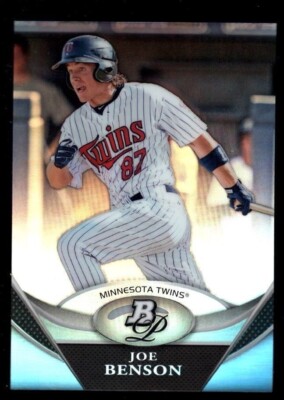 JOE BENSON MINT TWINS ROOKIE CHROME REFRACTOR 2011 BOWMAN PLATINUM ...
