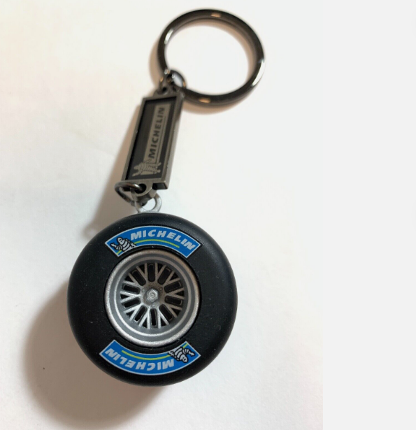 F1 F 1 keychain Michelin tire keychain F1 racing real tires wheel ...