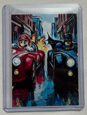 Mario Vs. Batman Limited Edition Artist Signed "The Match" Trading Card ...