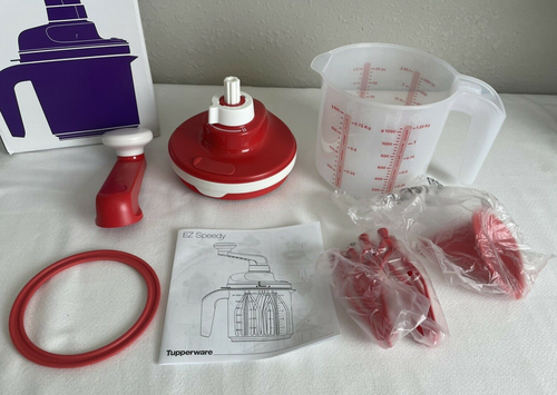 New Tupperware Red Whip ’N Mix Chef - Mixing Batter Bowl, Meringues EZ ...