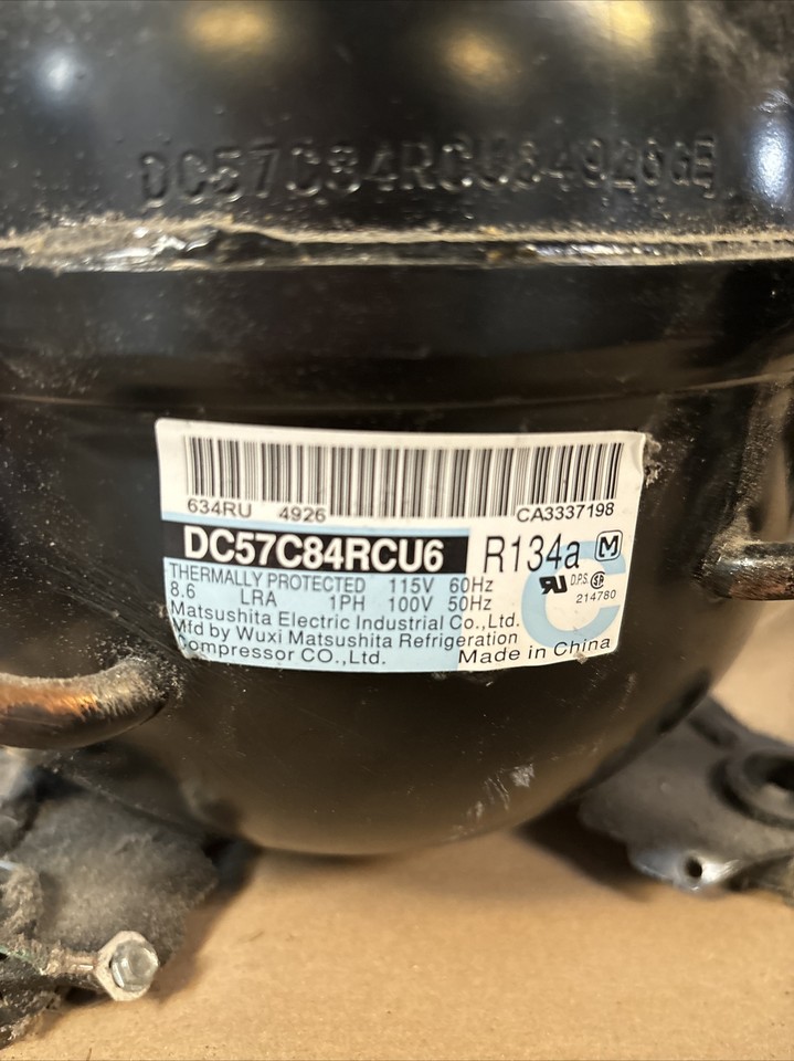 Panasonic Refrigerator Compressor DC57C84RCU6 R134a 115 VAC | eBay