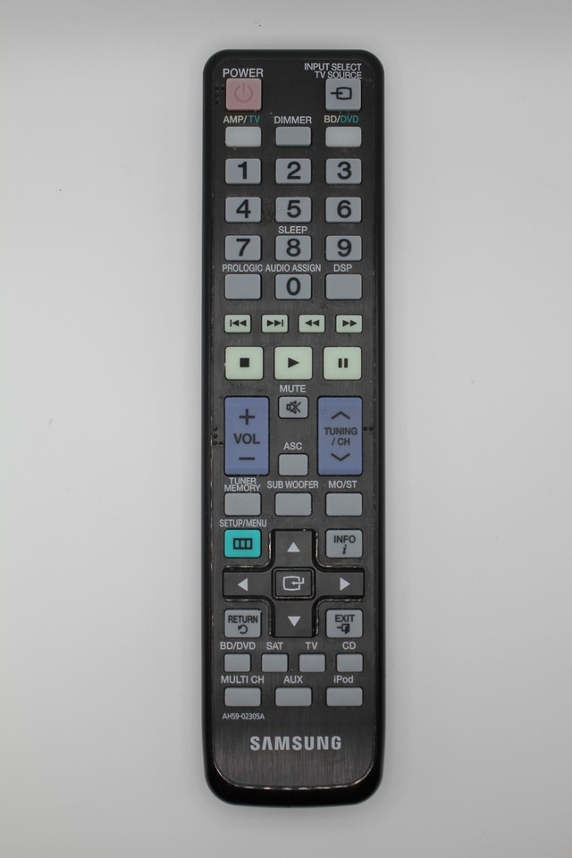 SAMSUNG AH59-02305A REMOTE CONTROL FOR SAMSUNG AV RECEIVER HW-C770BS HW ...