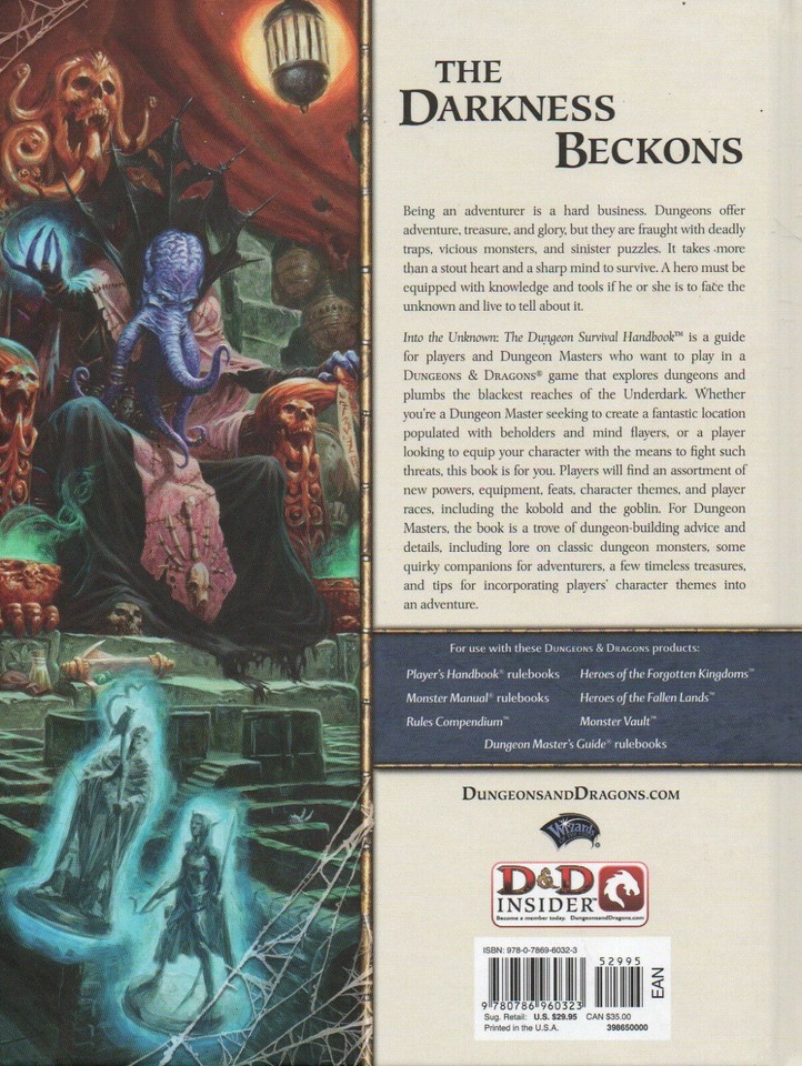 Dungeons & Dragons-D&D-INTO THE UNKNOWN-RPG-Roleplaying Game(HC)-new ...