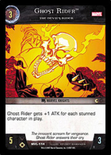 VS System: Ghost Rider, The Devil's Rider [Played] Marvel Legends TCG ...