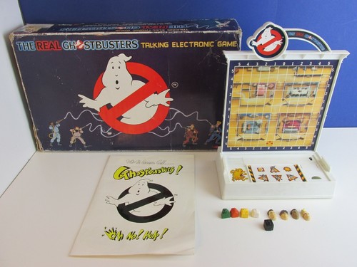vintage RARE complete REAL GHOSTBUSTERS TALKING ELECTRONIC GAME ORIGINAL saitek | eBay
