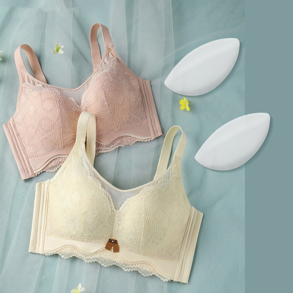 3 Pairs Women Bra Pads Silicone Bra Inserts Removable Bra Pads Inserts ...