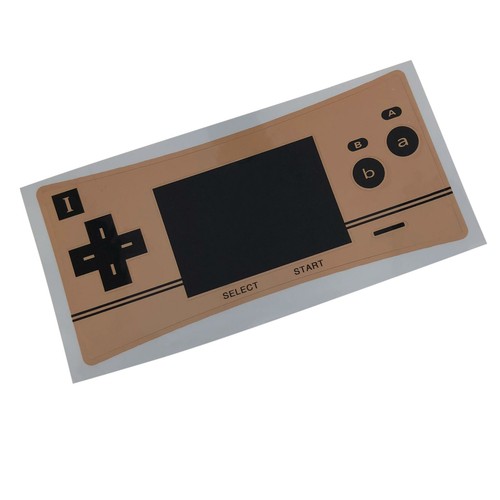 Faceplate sticker for Nintendo Game Boy Micro - Gold Famicom Style ...