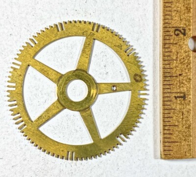 Antique Clock Movement Count Wheel (55.54mm Dia, 8.92mm Inner Dia ...