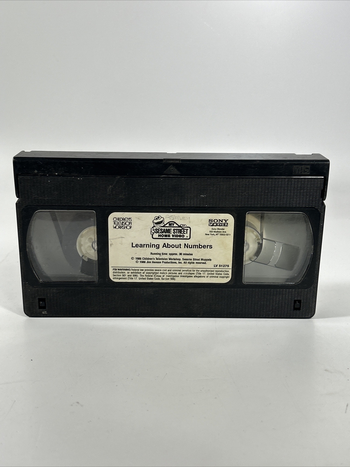 Sesame Street Learning About Numbers VHS 1986 Educational Cartoon Count ...