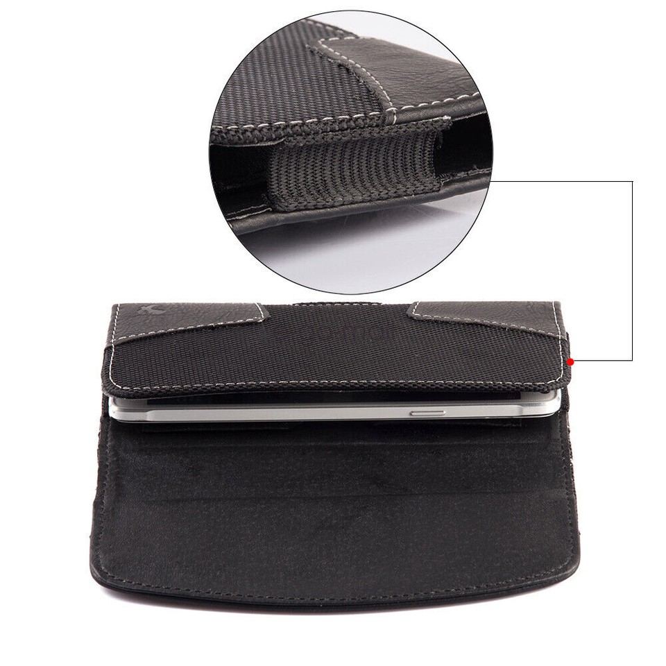 Cell Phone Pouch Case Holster Horizontal Leather Holder with Belt Clip ...