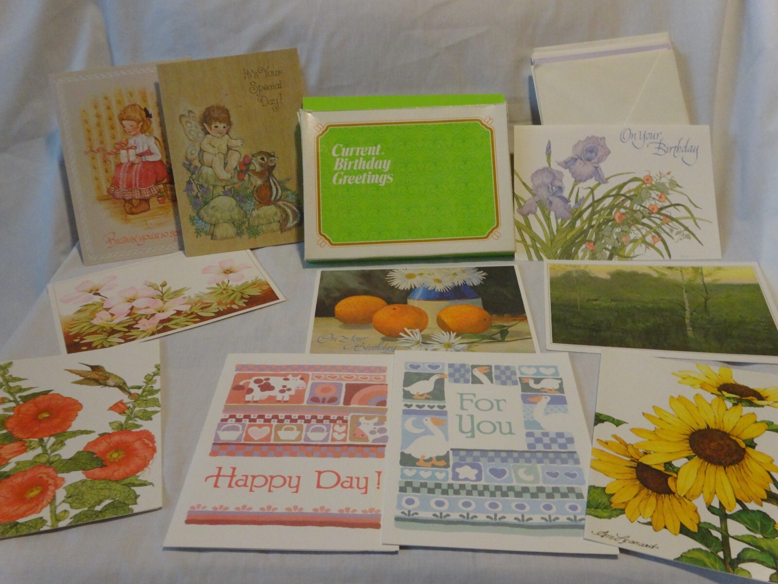 Vintage 1990s CURRENT Inc Stationary BIRTHDAY Greeting Cards lot of 10 ...