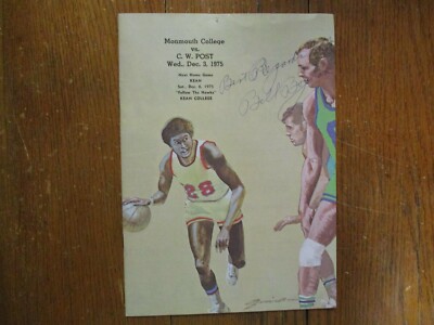 BILL BOYLAN (Died in 1988)Signed 1975 Monmouth College Men's Basketball ...