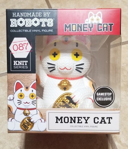 Handmade by Robots Money Cat #087 Collectible 5" Vinyl Figure GameStop ...