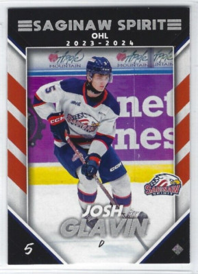 2023-24 Saginaw Spirit (OHL) Josh Glavin | eBay