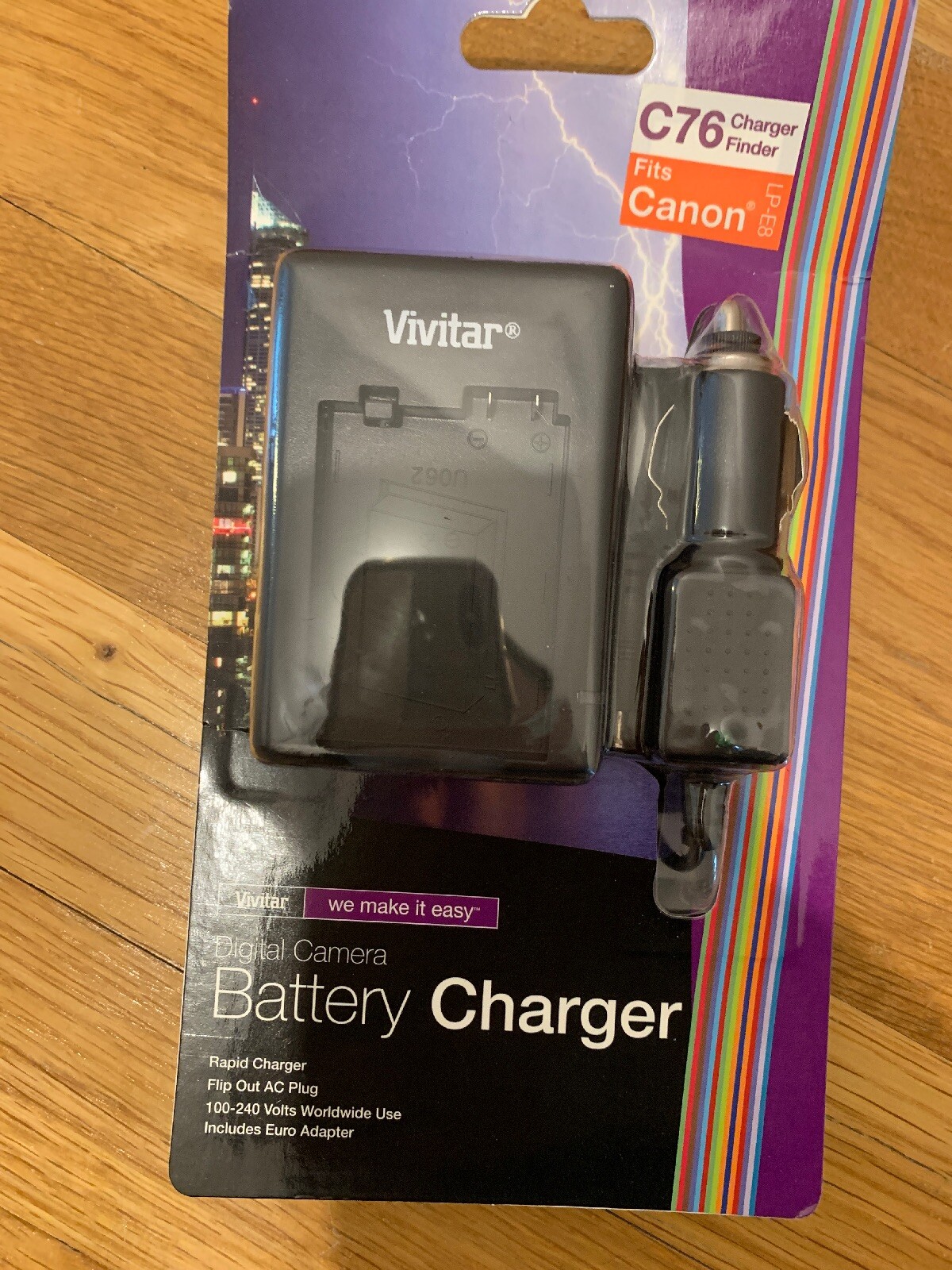 Vivitar C76 Charger Digital Camera Battery Charger fits Canon LP-E8 NIP ...