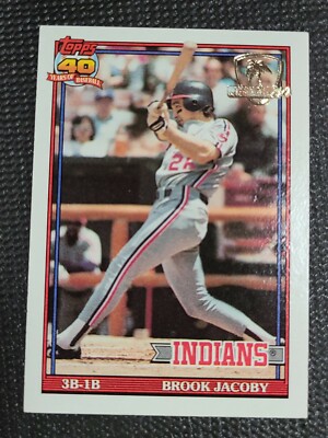 1991 Topps Desert Shield - Brook Jacoby #47- Excellent condition! | eBay