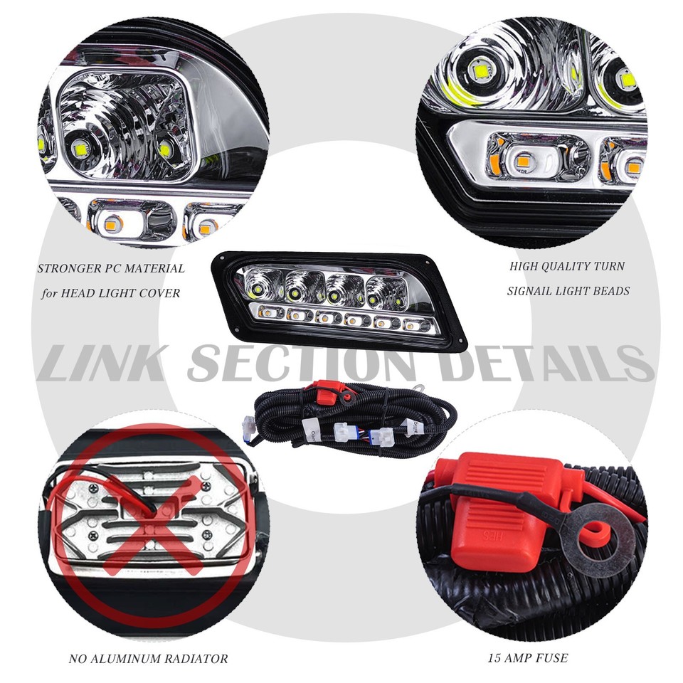 VPAHub Club Car Tempo LED Street Legal Light Kit 48V | eBay