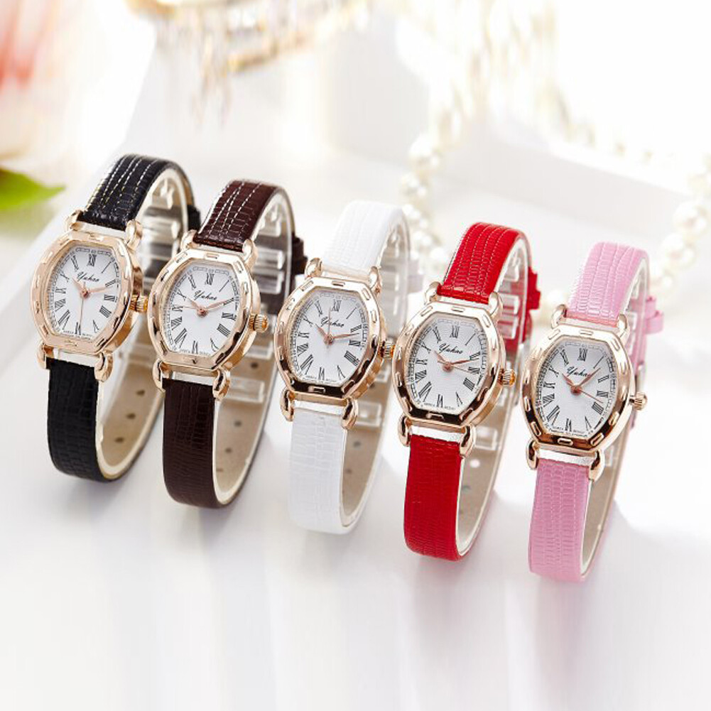 PU Leather Lady Watch Fashion Women Reloj Watch 5 Color Classic Watches ...