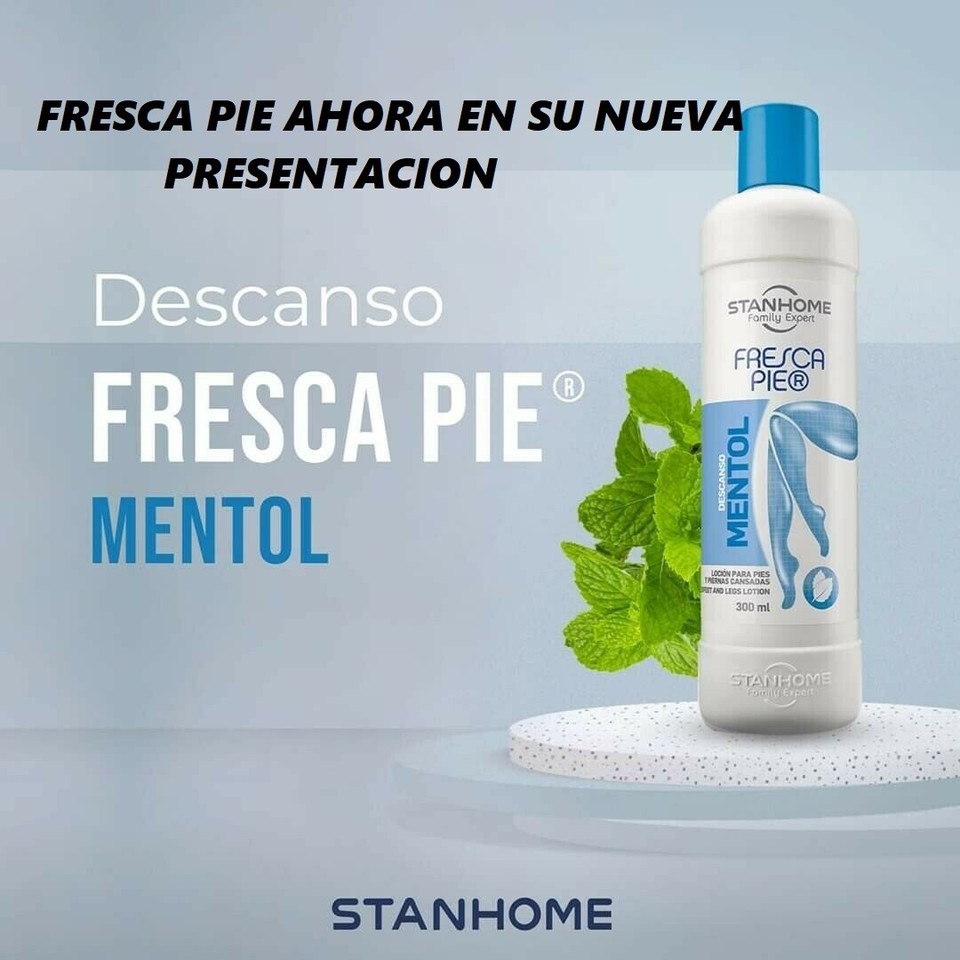 FRESCA PIE Mentol Locion Para Pies Cansados Stanhome- Tired Feet Lotion ...