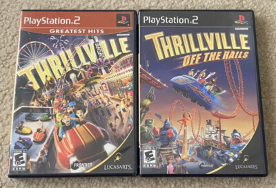 Sony Playstation 2 Game Lot - Thrillville + Off the Rails PS2 Complete ...