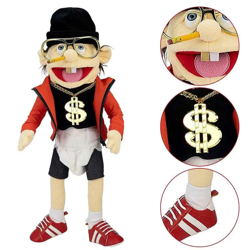 Jeffy Puppet Large Hand Muppet Plushie Doll Parent-child Family Gifts ...